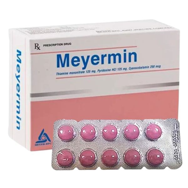 Meyermin dự phòng và trị thiếu vitamin nhóm B do dinh dưỡng, do thuốc ...