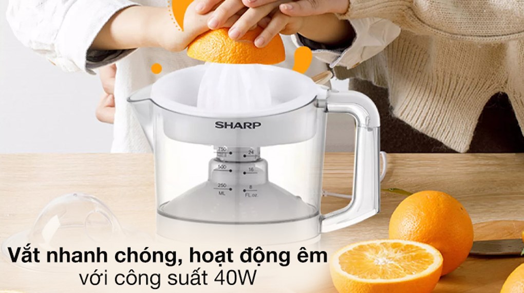 Máy vắt cam Sharp EJ-J407-WH - Chính hãng, giá tốt