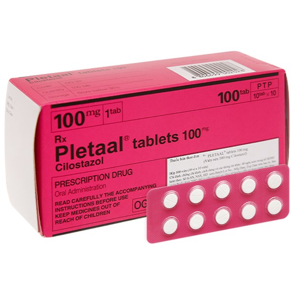 Pletaal Tablets 100mg trị thiếu máu cục bộ (10 vỉ x 10 viên) - 09/2024 ...