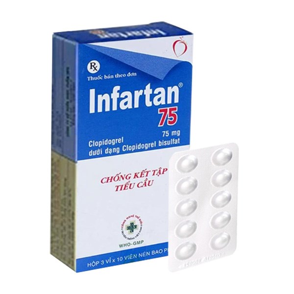 Infartan 75 ngừa xơ vữa động mạch (3 vỉ x 10 viên) - 08/2024 ...