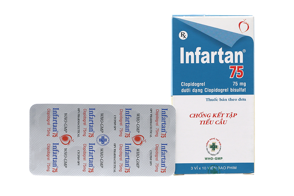 Infartan 75 ngừa xơ vữa động mạch (3 vỉ x 10 viên) - 08/2024 ...