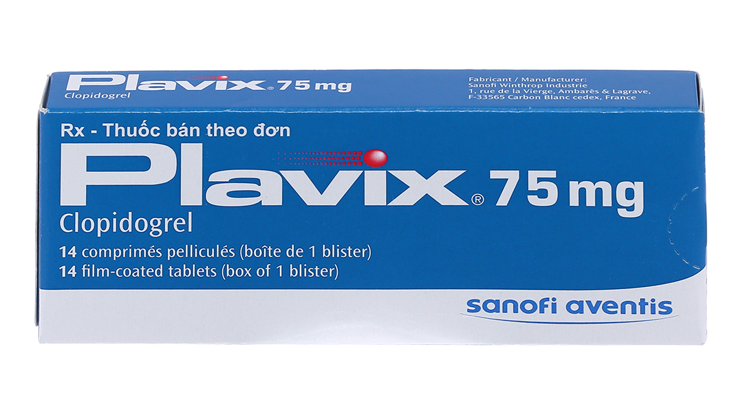 Thuốc Plavix 75mg hộp 14 viên-Nhà thuốc An Khang