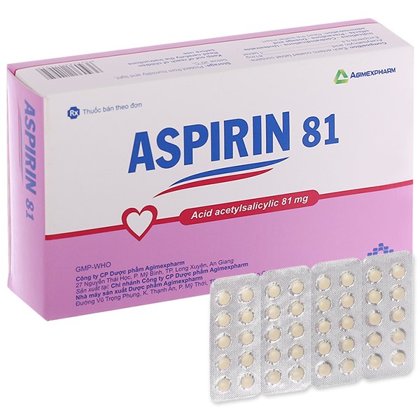Thuốc Aspirin 81mg dự phòng đột quỵ, nhồi máu cơ tim - 11/2024 ...