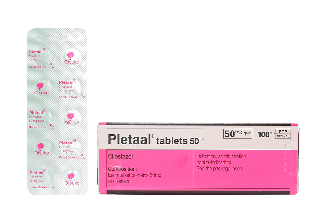 Pletaal Tablets 50mg trị thiếu máu cục bộ (10 vỉ x 10 viên) - 08/2024 ...