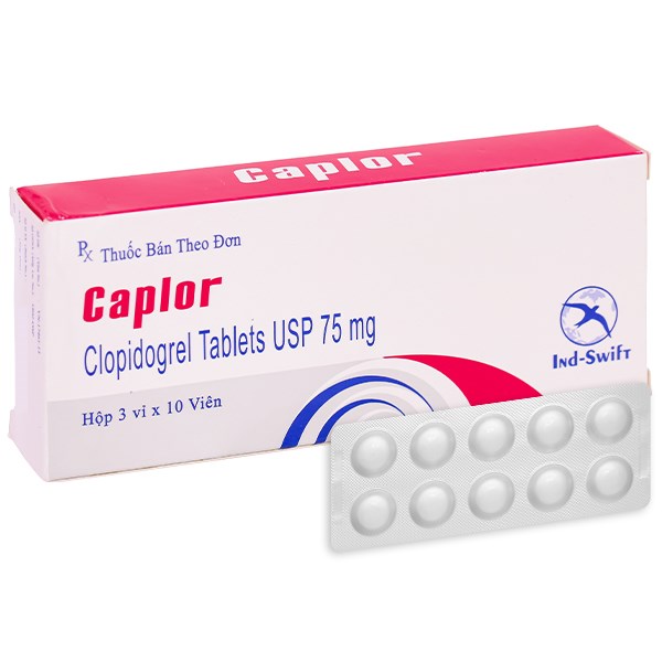 Caplor 75mg dự phòng biến cố do huyết khối động mạch (3 vỉ x 10 viên ...