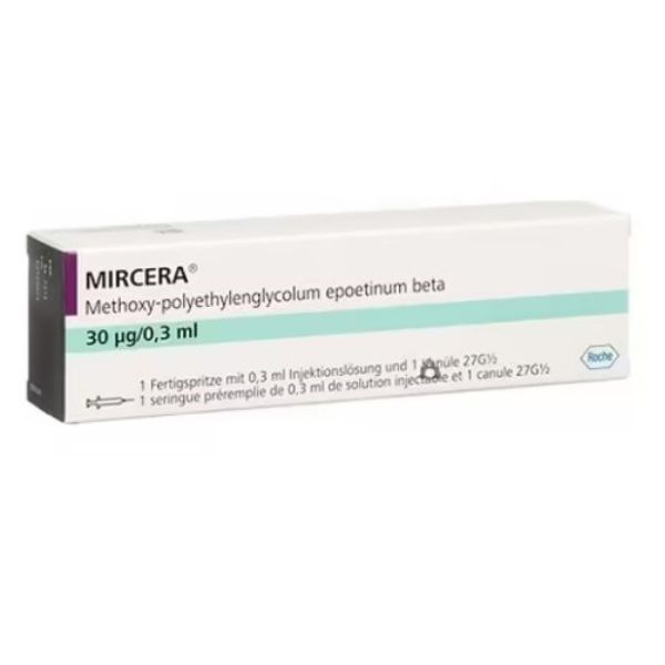 Dung dịch tiêm Mircera 30μg/0,3ml trị thiếu máu do bệnh thận mạn bơm ...