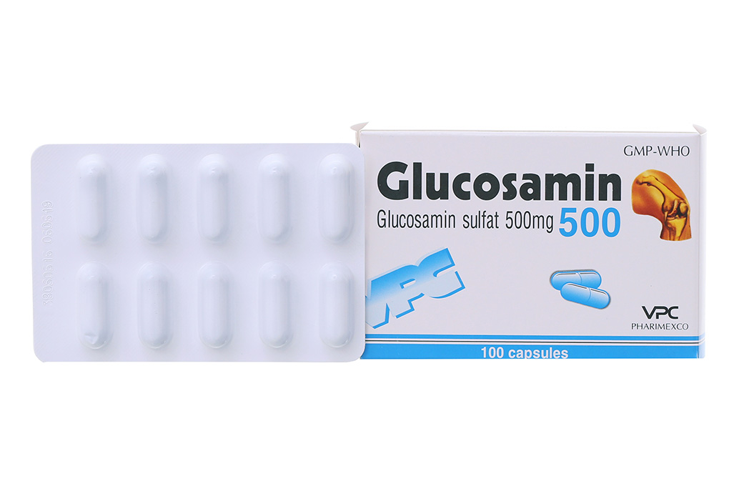 Glucosamin 500 VPC 500mg giảm triệu chứng thoái hóa khớp (10 vỉ x 10 ...