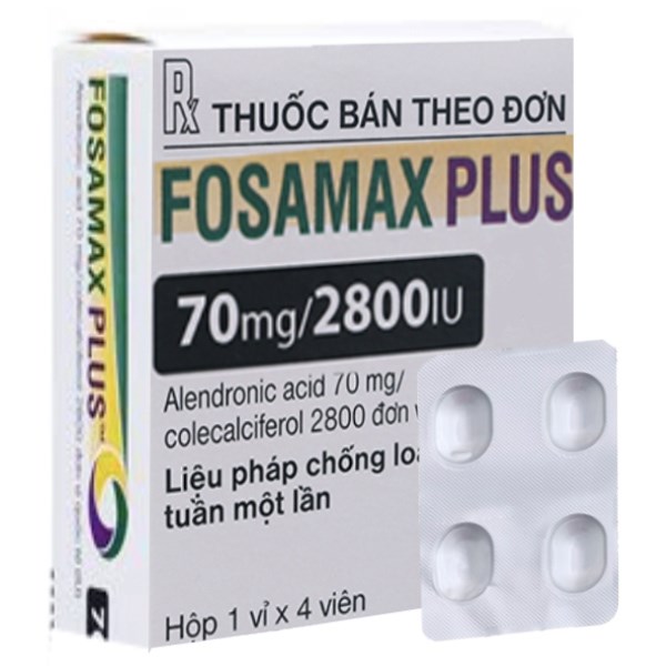 Thuốc Fosamax Plus 70mg/5600IU hộp 4 viên-Nhà thuốc An Khang