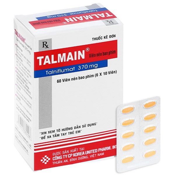 Talmain 370mg trị viêm xương khớp (6 vỉ x 10 viên) - 11/2024 ...