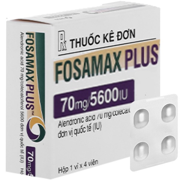 Thuốc Fosamax Plus 70mg/2800IU hộp 4 viên-Nhà thuốc An Khang