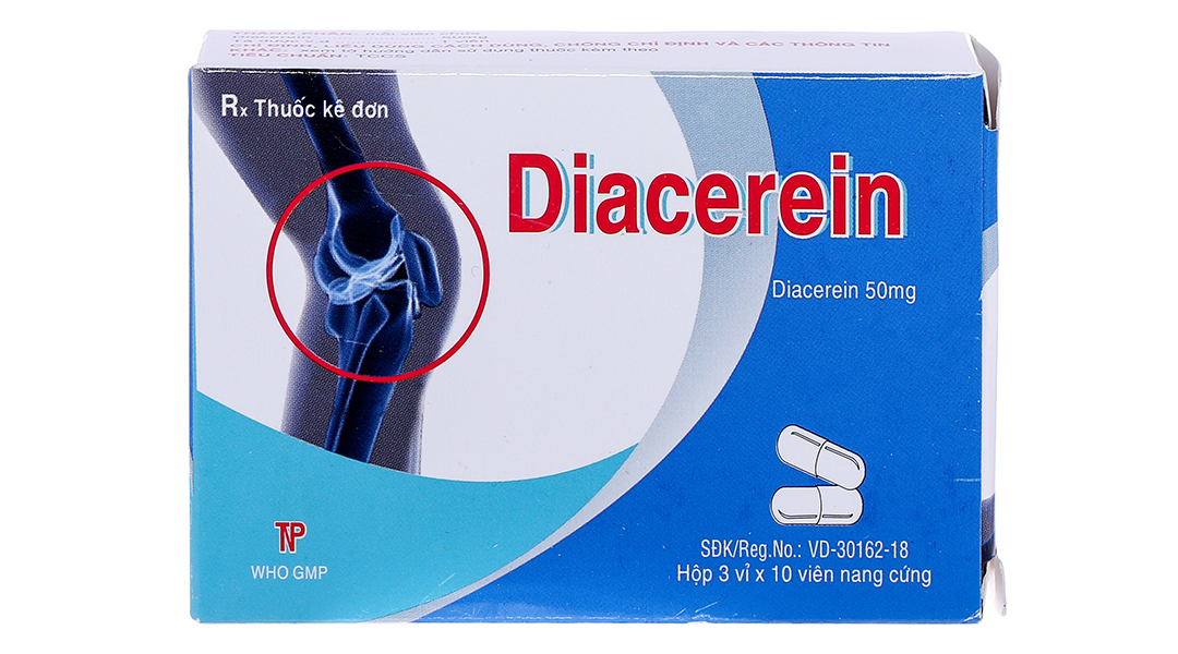 Thuốc Diacerein 50mg hộp 30 viên-Nhà thuốc An Khang