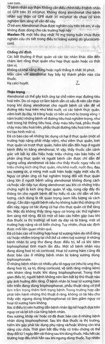 Thuốc điều trị loãng xương Maxlen 70mg hộp 4 viên - Nhà thuốc An Khang