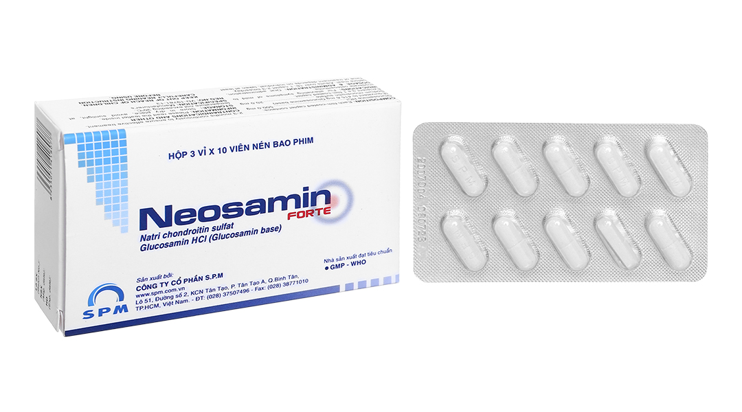Neosamin Forte giảm triệu chứng thoái hóa khớp nhẹ và trung bình (3 vỉ ...