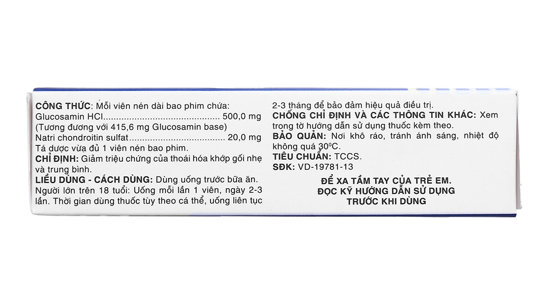 Neosamin Forte giảm triệu chứng thoái hóa khớp nhẹ và trung bình (3 vỉ ...