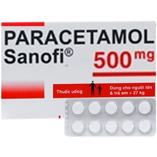 Paracetamol Sanofi 500mg hộp 100 viên giảm các chứng đau, hạ sốt - 10/ ...