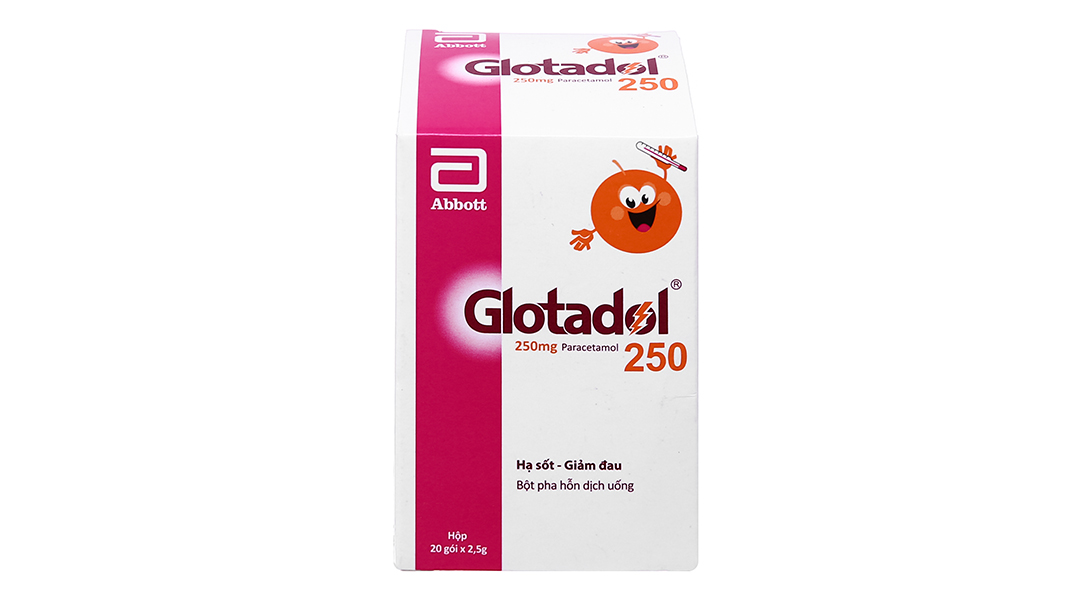 Thuốc Glotadol 250mg hộp 20 gói - Nhà thuốc An Khang