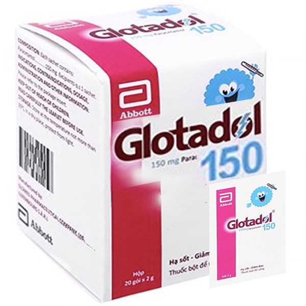 Thuốc Glotadol 250mg hộp 20 gói - Nhà thuốc An Khang