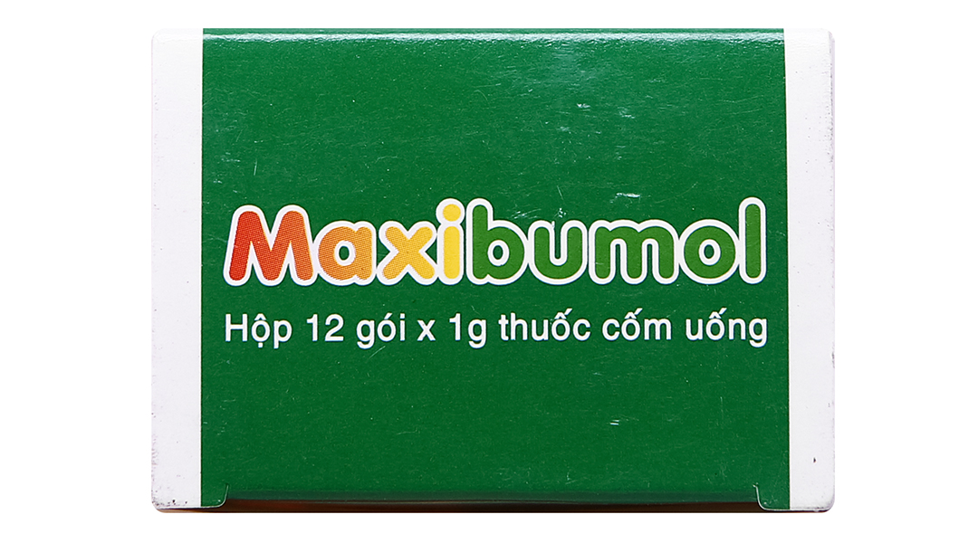 Thuốc cốm Maxibumol 100mg/250mg giảm đau, hạ sốt, kháng viêm (12 gói x ...