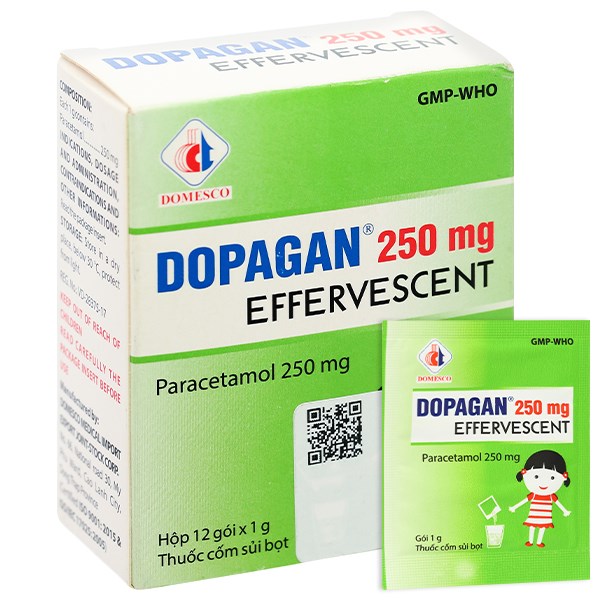 Dopagan 150mg Effervescent giúp hạ sốt - Nhà thuốc An khang