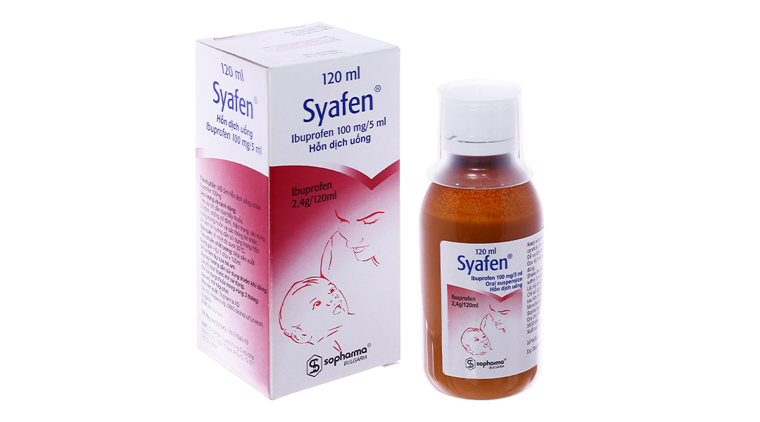 Hỗn dịch uống Syafen 100mg/5ml giảm đau, hạ sốt chai 120ml - 08/2024 ...