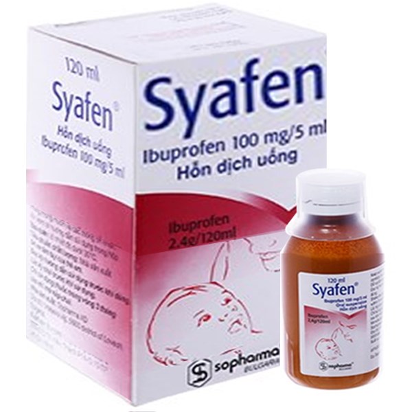 Hỗn dịch uống Syafen 100mg/5ml giảm đau, hạ sốt chai 120ml - 12/2024 ...