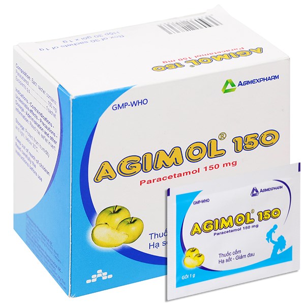 Thuốc cốm Agimol 150 giảm đau, hạ sốt (30 gói x 1g) - 10/2024 ...