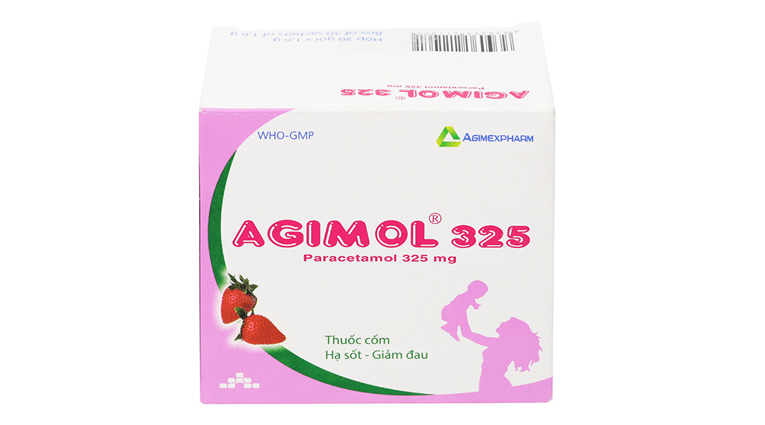 Thuốc cốm Agimol 325 giảm đau, hạ sốt (30 gói x 1.6g) 03/2023 ...