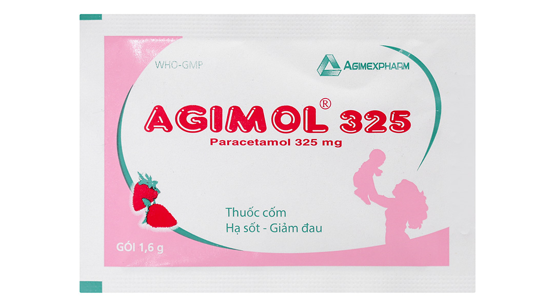 Thuốc cốm Agimol 325 giảm đau, hạ sốt (30 gói x 1.6g) 03/2023 ...