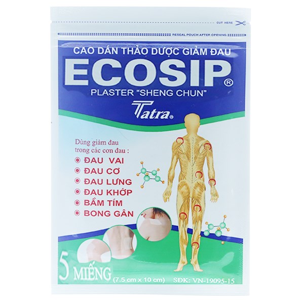 Cao dán Salonsip Gel-Patch (14cm x 10cm) giảm đau, kháng viêm cơ khớp ...