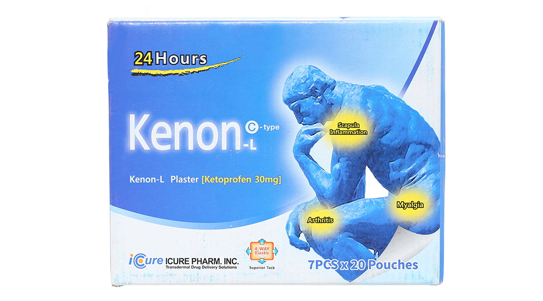 Cao dán Kenon-L 30mg giảm đau, kháng viêm cơ, khớp (20 gói x 7 miếng ...