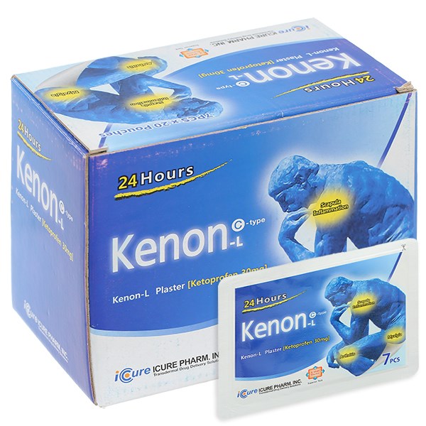 Cao dán Kenon-L 30mg giảm đau, kháng viêm cơ, khớp (20 gói x 7 miếng ...