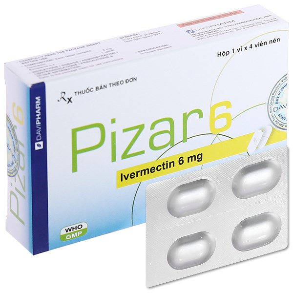 Pizar 6 trị giun chỉ, giun lươn (1 vỉ x 4 viên) - 11/2024 ...