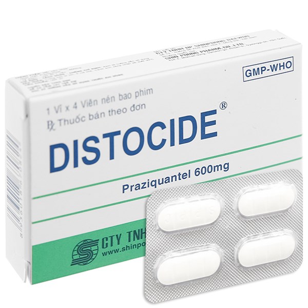 Distocide 600mg trị giun sán (1 vỉ x 4 viên) - 11/2024 ...