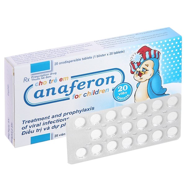 Anaferon for children dự phòng và trị nhiễm virus (1 vỉ x 20 viên) - 11 ...