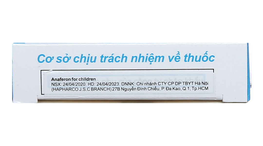 Thuốc Anaferon For Children hộp 20 viên-Nhà thuốc An Khang