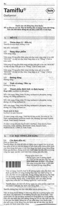 Thuốc Tamiflu 75mg hộp 10 viên