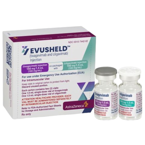 Dung dịch tiêm Evusheld 150mg/1.5ml dự phòng và điều trị Covid-19 (2 lọ ...