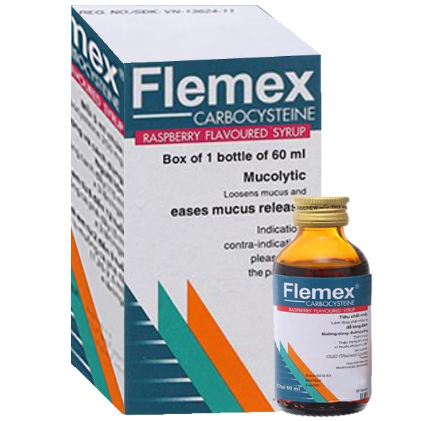 Siro Flemex trị rối loạn tiết dịch hô hấp chai 60ml - 02/2025 ...