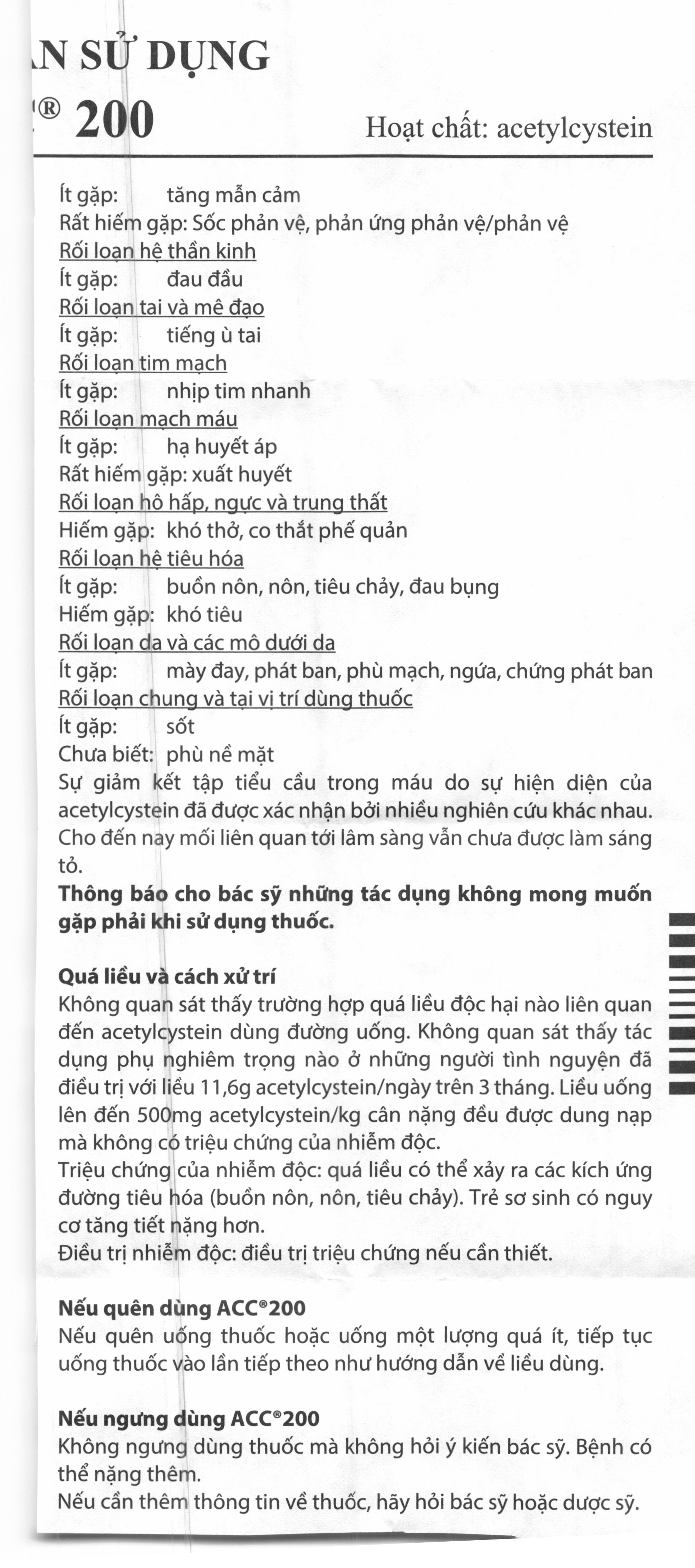 Thuốc ACC 200mg hộp 50 gói - Nhà thuốc An Khang