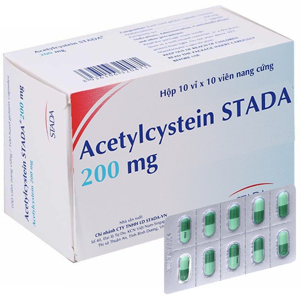Thuốc Acetylcystein Stada 200mg tiêu nhầy trong viêm phế quản - 10/2024 ...