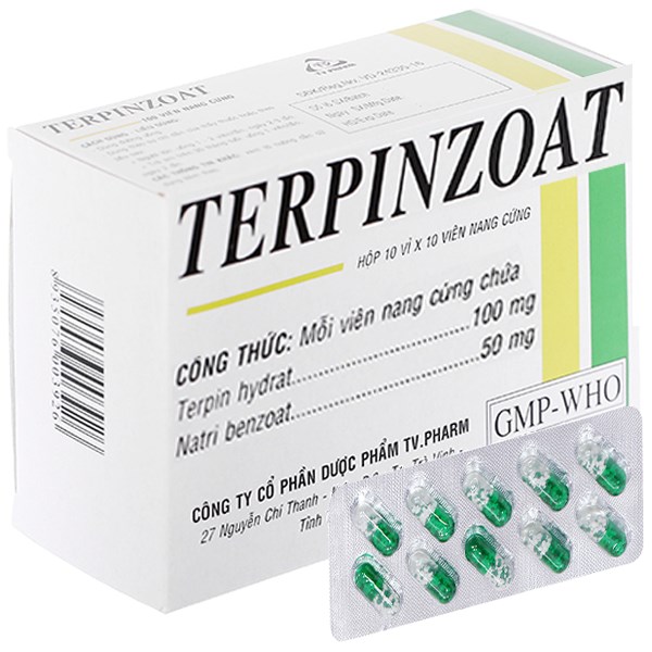 Thuốc Terpinzoat TV. Pharm hộp 100 viên-Nhà thuốc An Khang