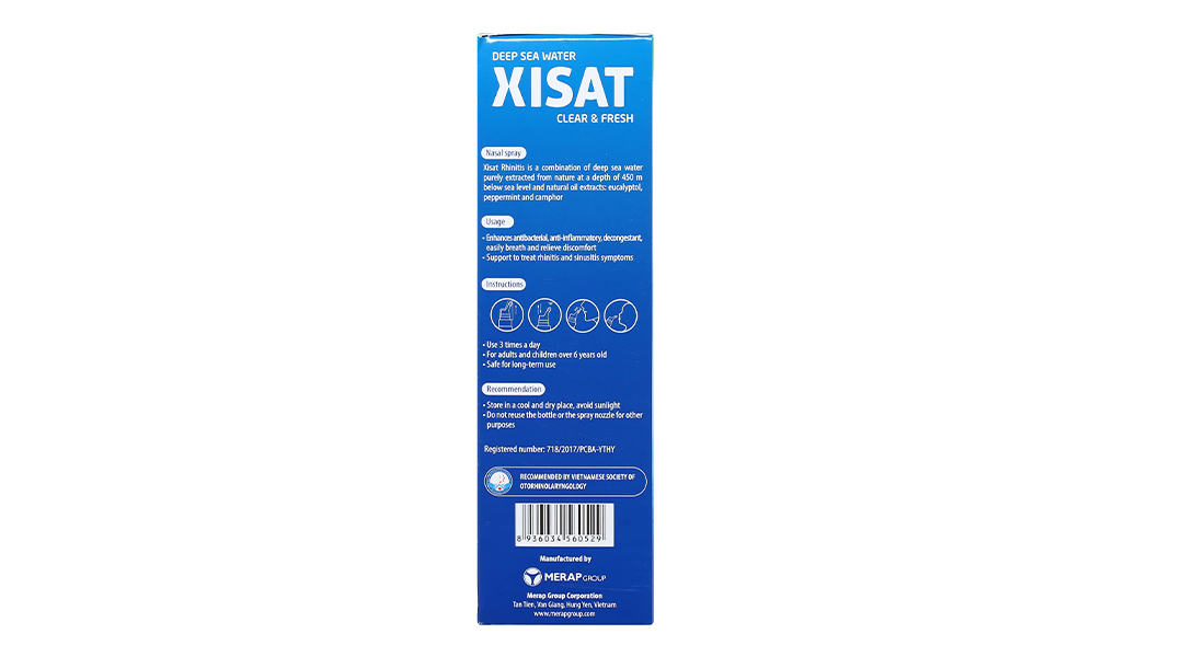 Xịt mũi Xisat hỗ trợ giảm viêm xoang chai 75ml - 08/2024 ...