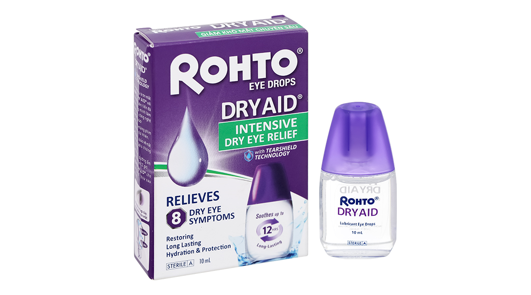 Dung dịch nhỏ mắt Rohto Dry Aid giảm khô mắt chai 10ml - 08/2024 ...