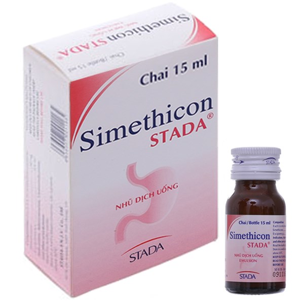 Nhũ dịch uống Simethicon Stada trị đầy hơi, khó tiêu chai 15ml - 02/ ...