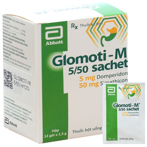 Thuốc Glomoti-M 5/50 Sachet trị triệu chứng nôn và buồn nôn - 10/2024 ...
