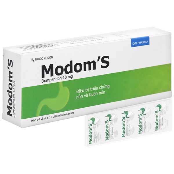 Thuốc Modom's 10mg hỗ trợ trị triệu chứng nôn và buồn nôn - 12/2024 ...