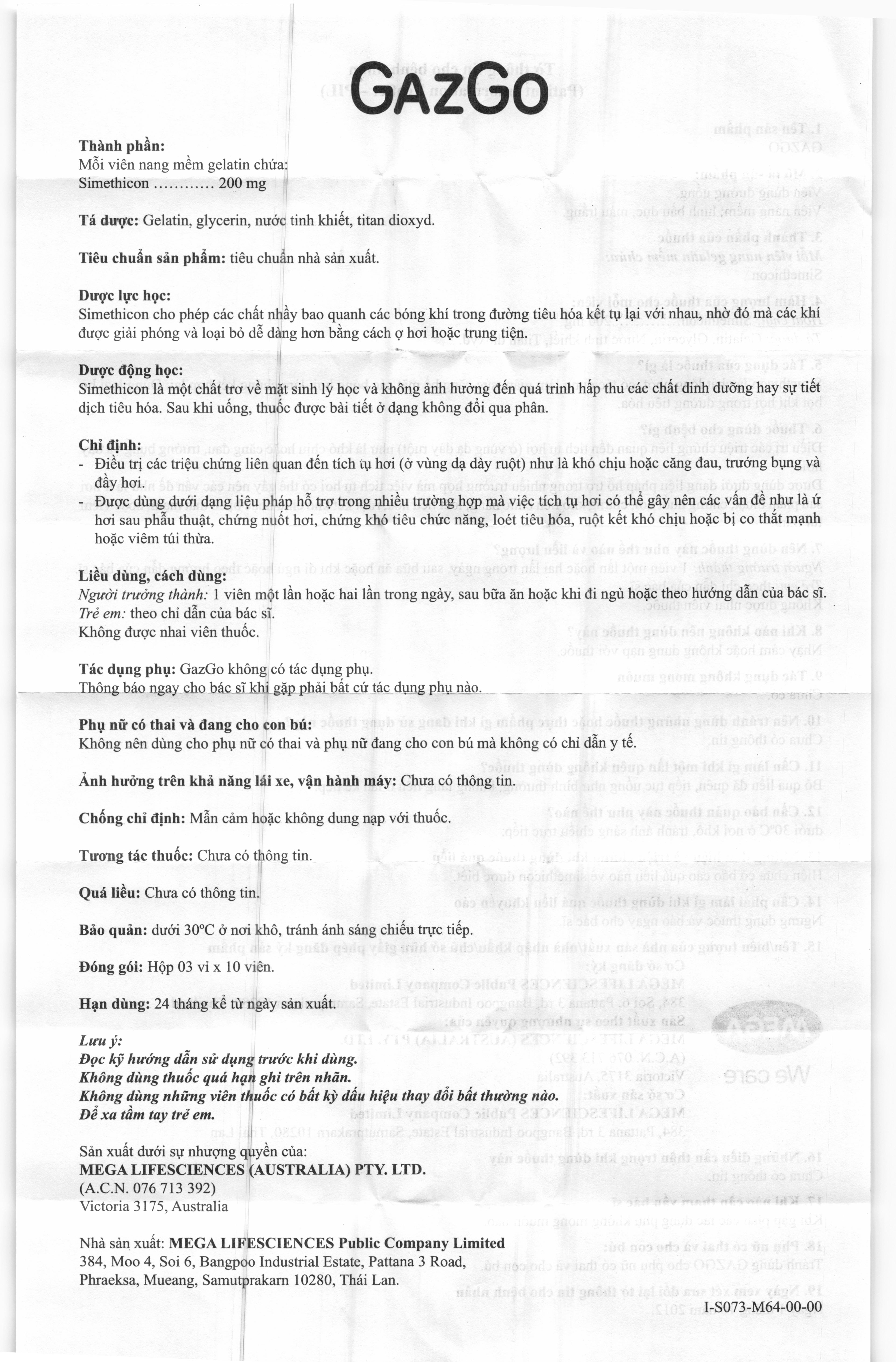 Thuốc Gazgo 200mg hộp 30 viên-Nhà thuốc An Khang