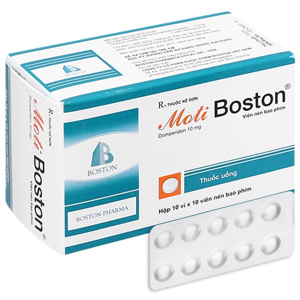 MotiBoston 10mg trị triệu chứng nôn và buồn nôn (10 vỉ x 10 viên) - 08/ ...