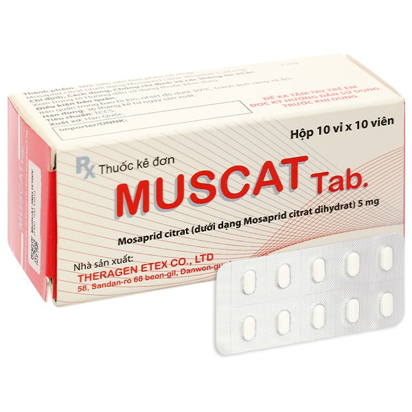 Thuốc Muscat Tab 5mg trị triệu chứng tiêu hóa do viêm dạ dày - 11/2024 ...