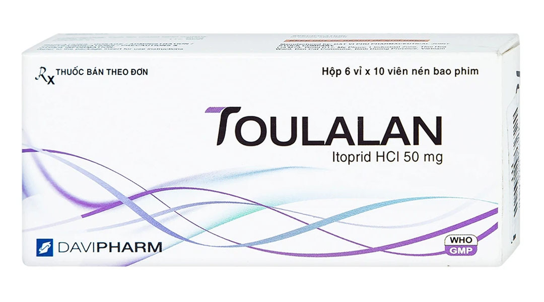 Toulalan 50mg hộp 60 viên trị chướng bụng, đau bụng, ợ nóng, nôn - Nhà ...